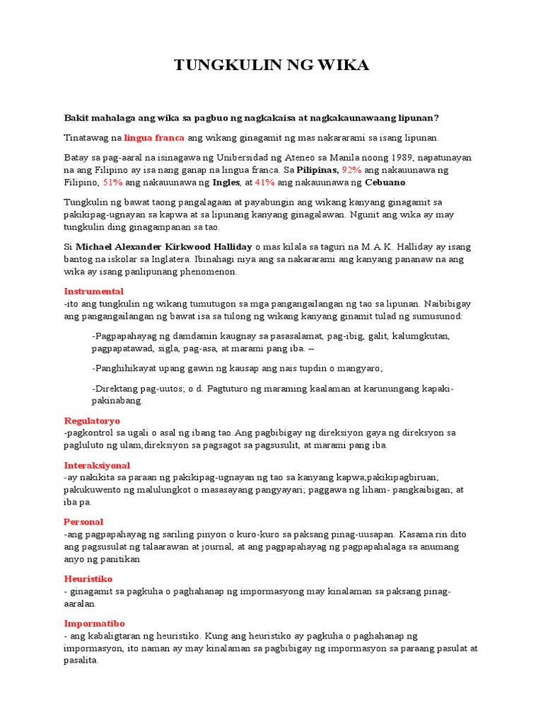 4 Tungkulin NG Wika | PDF