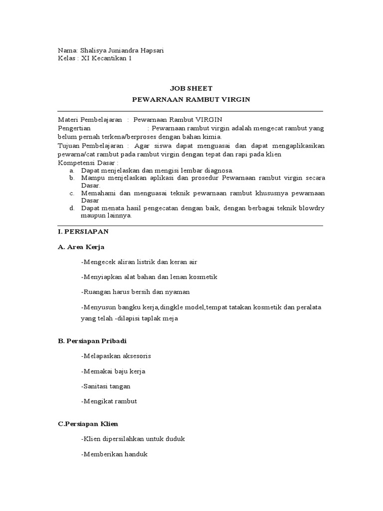 Kumpulan Jobsheet Melva 1 | PDF