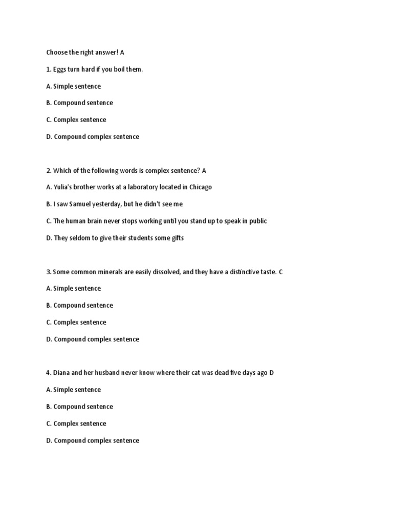 Grammar English Lvl 4 Pdf Clause Sentence Linguistics