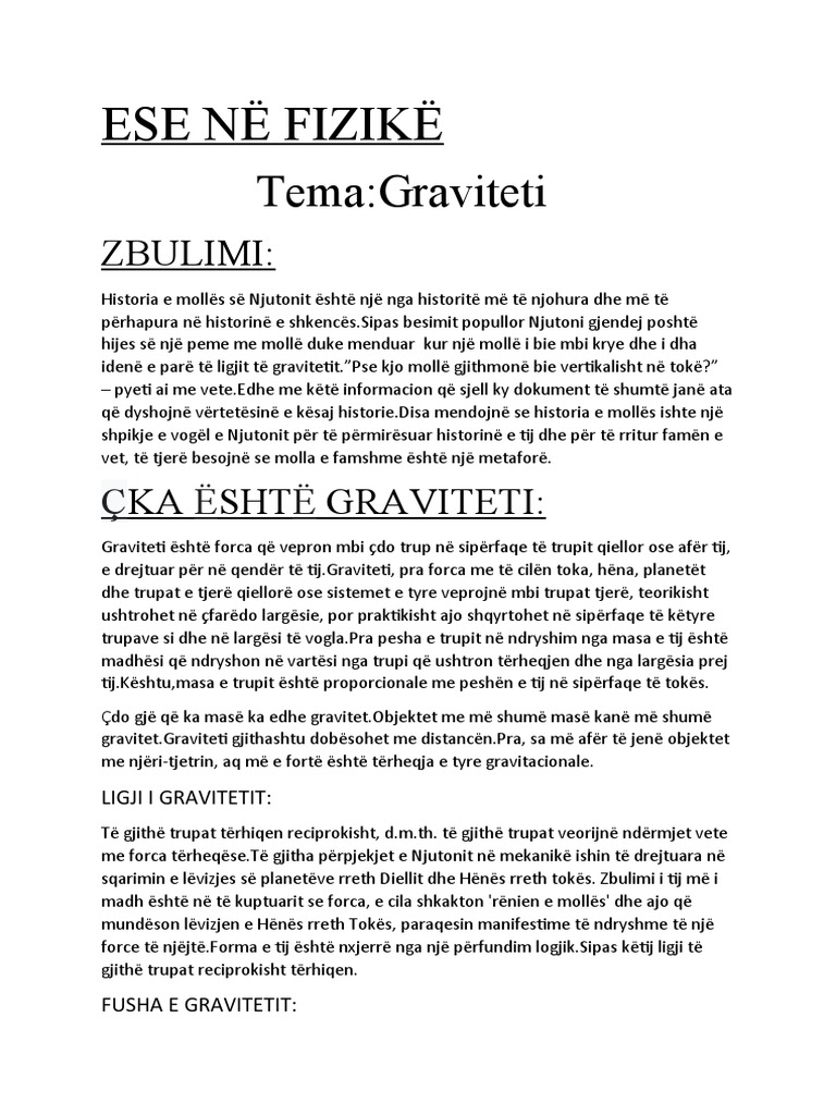Graviteti | PDF