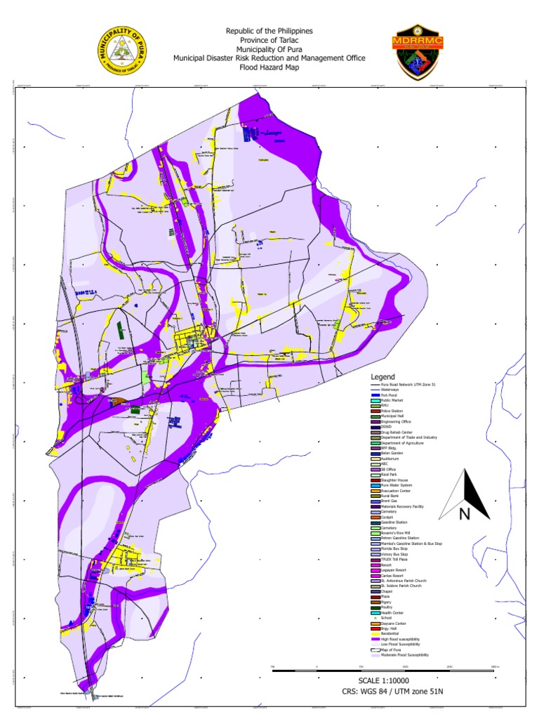 Pura Flood Hazard Map | PDF | Physical Geography