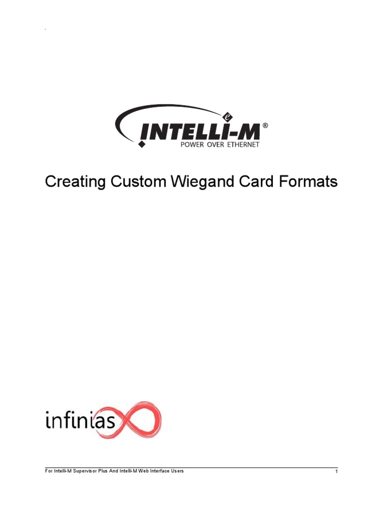 Customer Wiegand Card Formats | PDF | Digital Technology | Areas Of ...