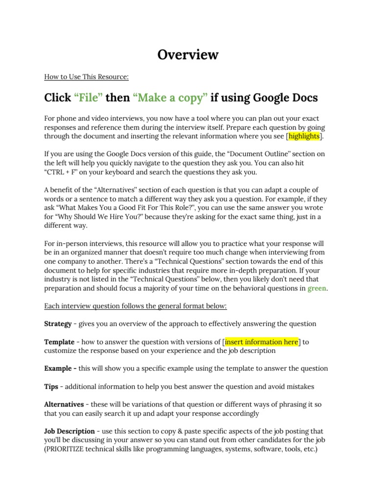 Interview Guide | PDF Interview Guide | PDF