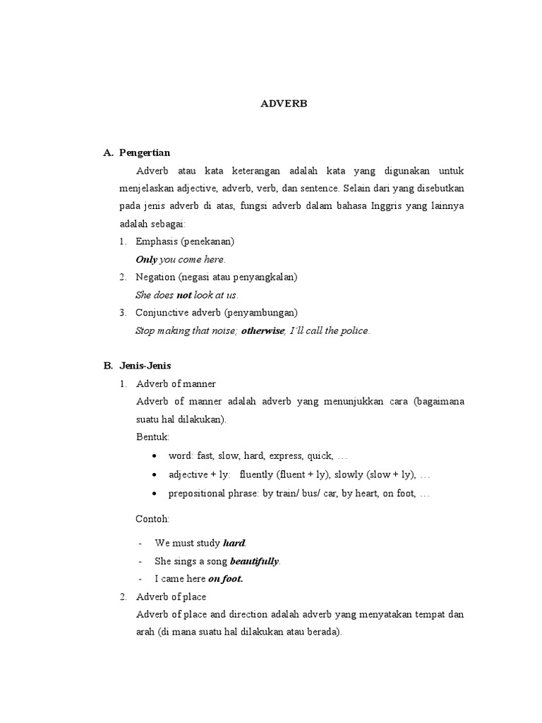 ADVERB | PDF | Seni