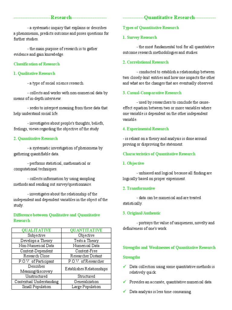Understanding Quantitative Research Methods | PDF | Science & Mathematics