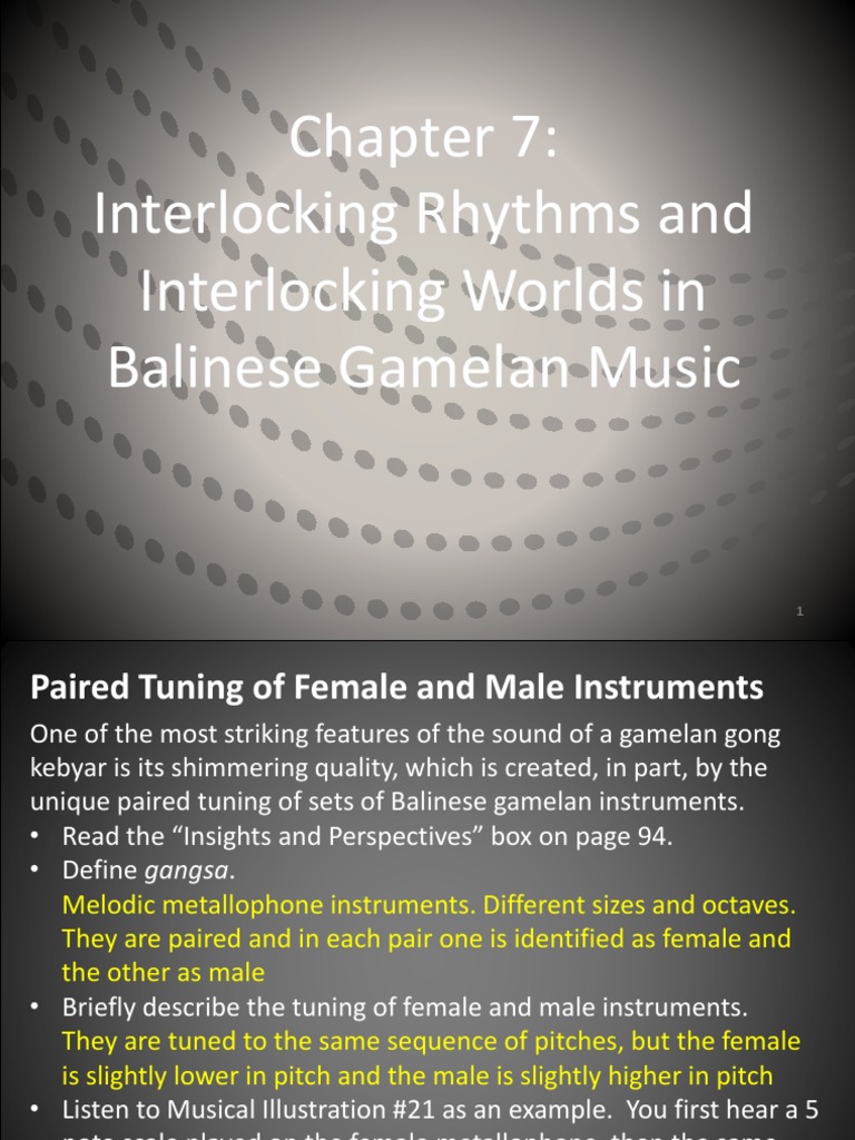 Chapter 7 - Balinese Music | PDF | Performing Arts