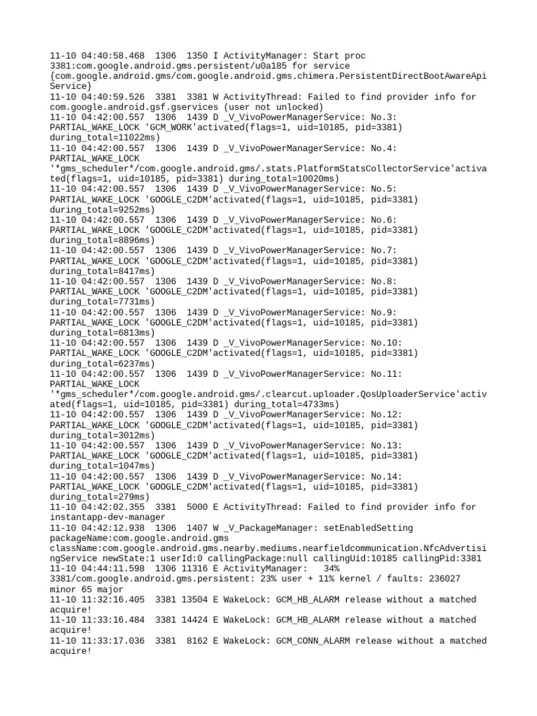 Log | PDF | Computing | Information Technology