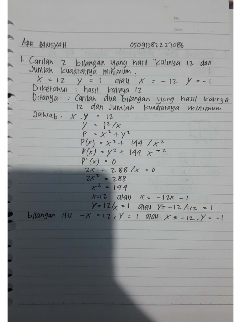 Arif Pansyah MTK | PDF