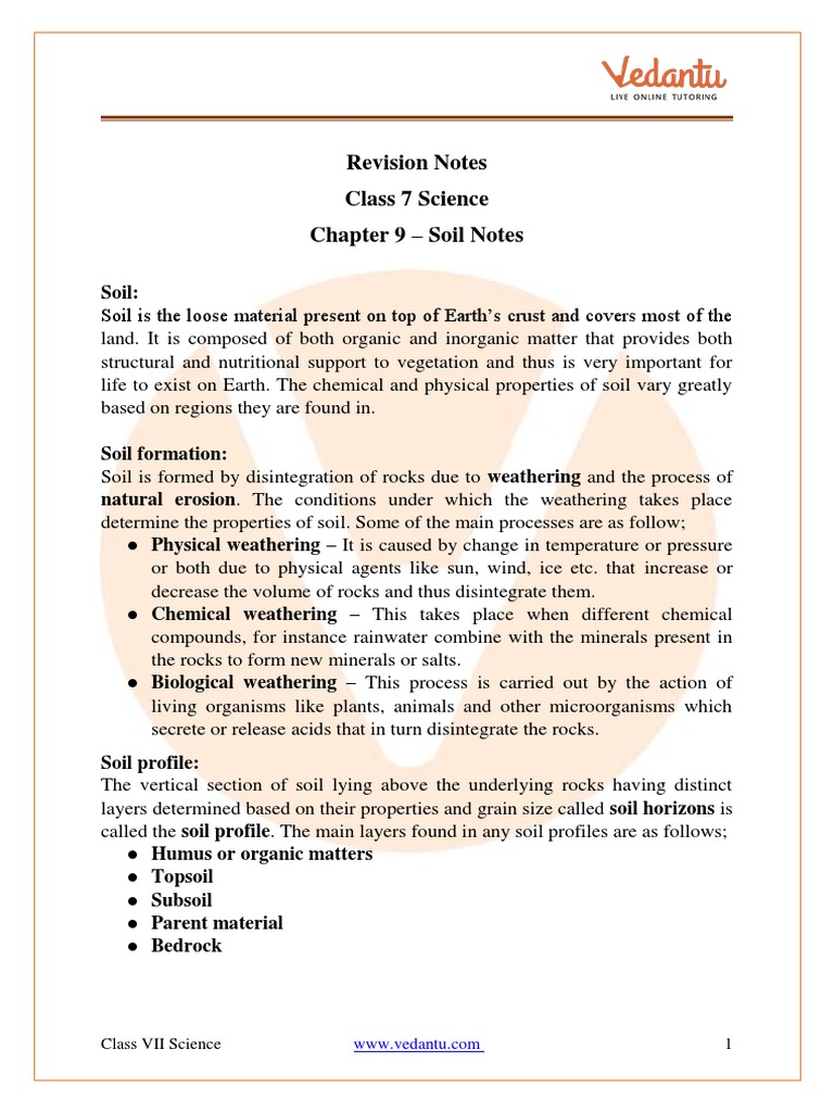 Class 7 Science Chapter 9 Revision Notes | PDF