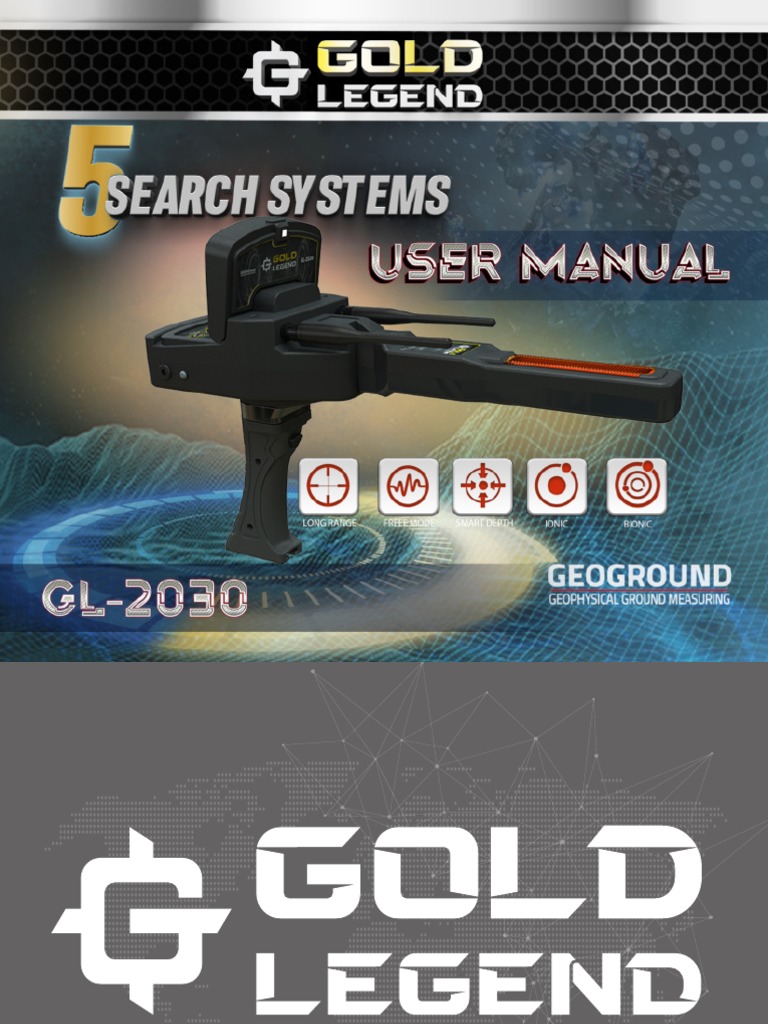 Gold Legend GL-2030 User Manual | PDF | Computer Keyboard | Metal Detector