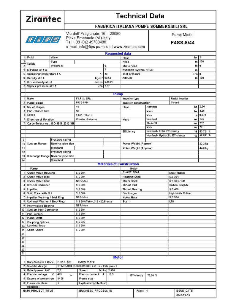 Data Sheet F4SS-8 44 | PDF