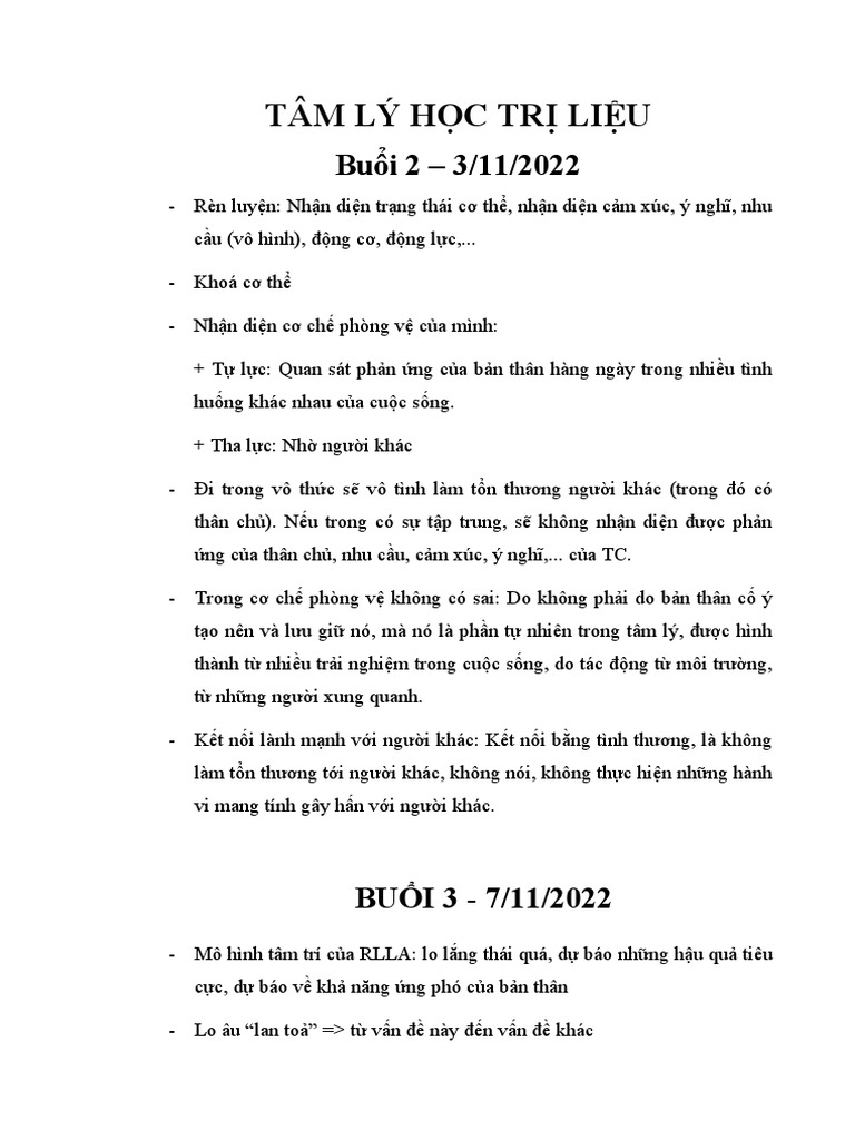 TLH Trị Liệu | PDF