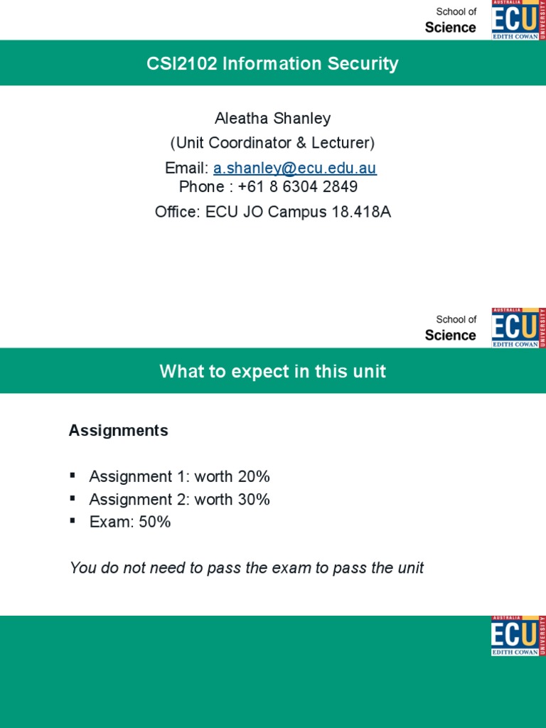 Lecture 01 Information Security 201 Pdf Information Security