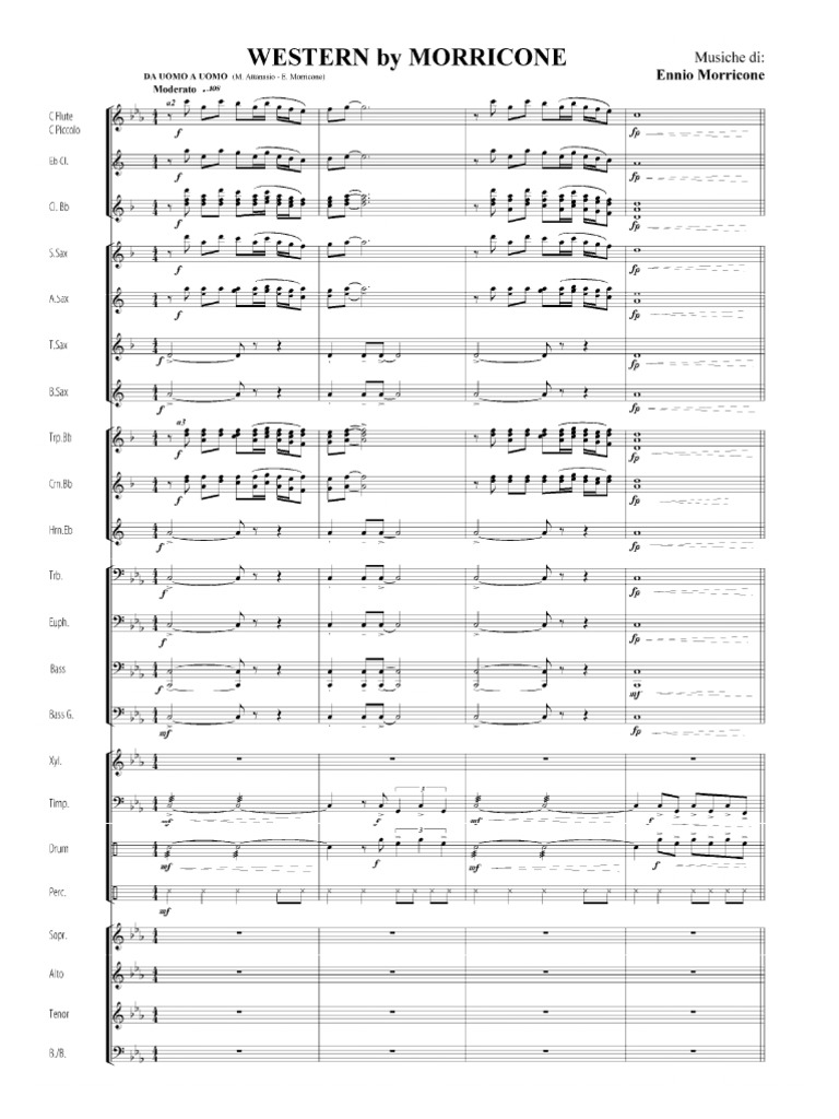 Western by Morricone Ennio Morricone Arr by Fernando Francia | PDF