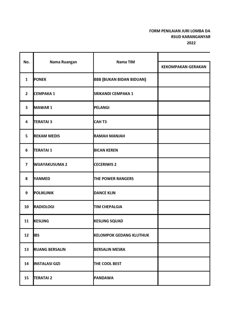 Form Juri Dance Tiktok | PDF