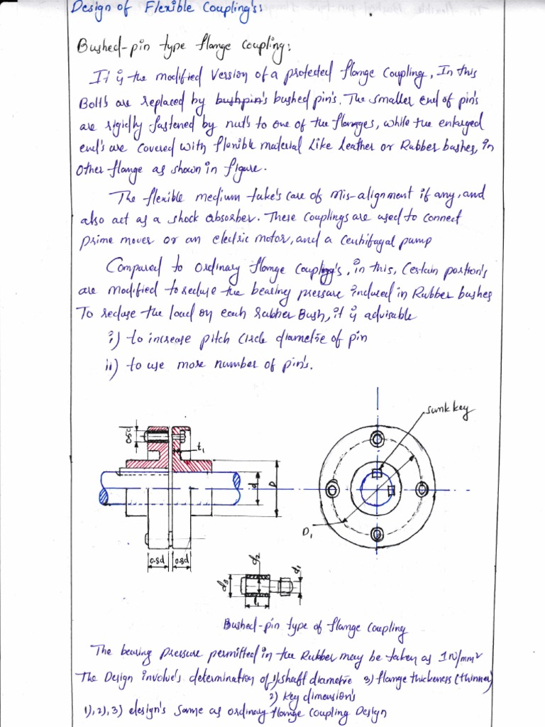 Bushed-Pin Flange Coupling | PDF