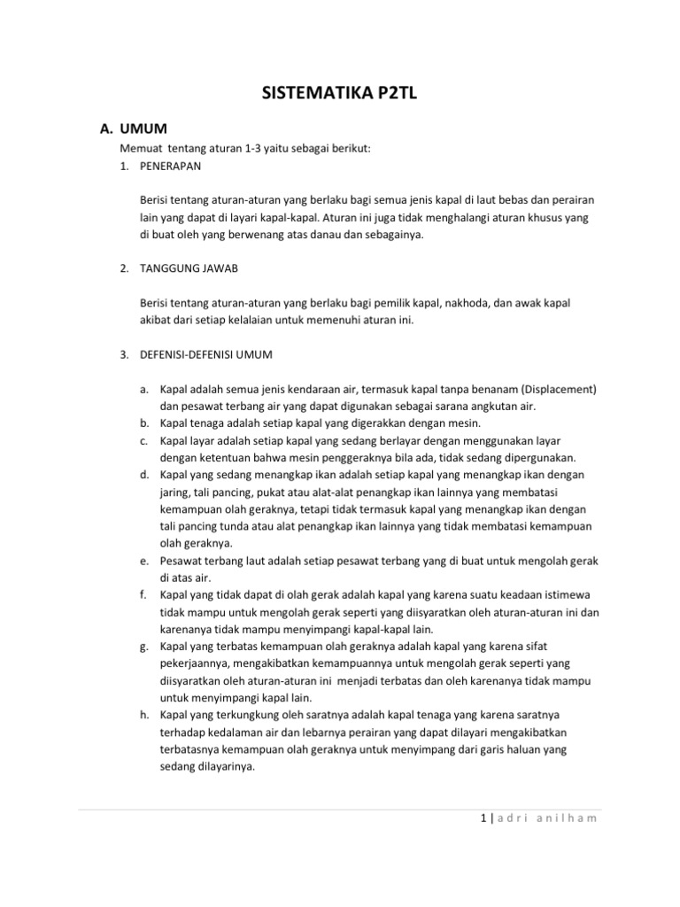 Sistematika P2TL | PDF