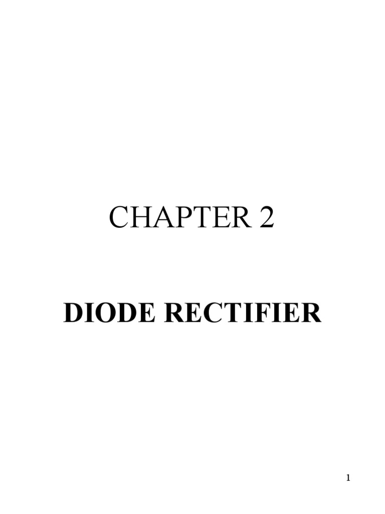 2 Diode Rectifier | Download Free PDF | Rectifier | Power Electronics