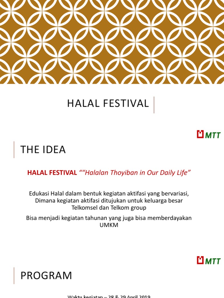 Laporan Pertanggungjawaban Program Halal Fest 2019 (16 Juli 2019) | PDF
