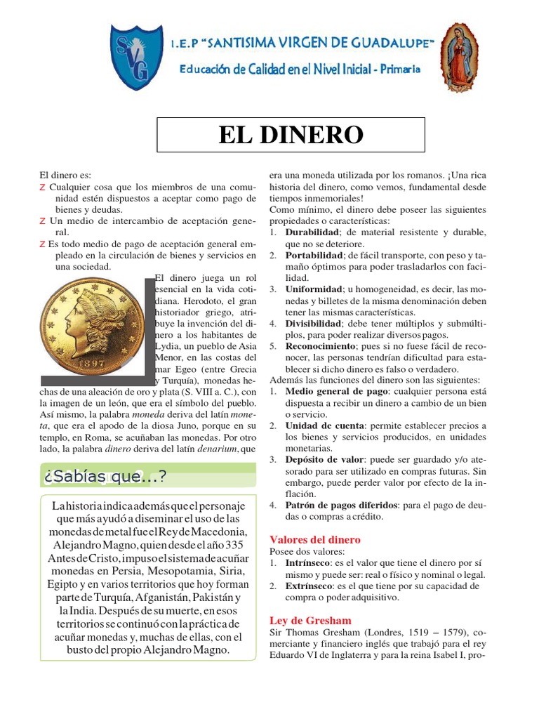El Dinero | PDF | Dinero | Moneda