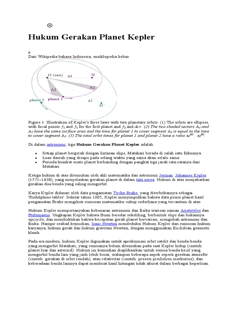 Hukum Kepler | PDF