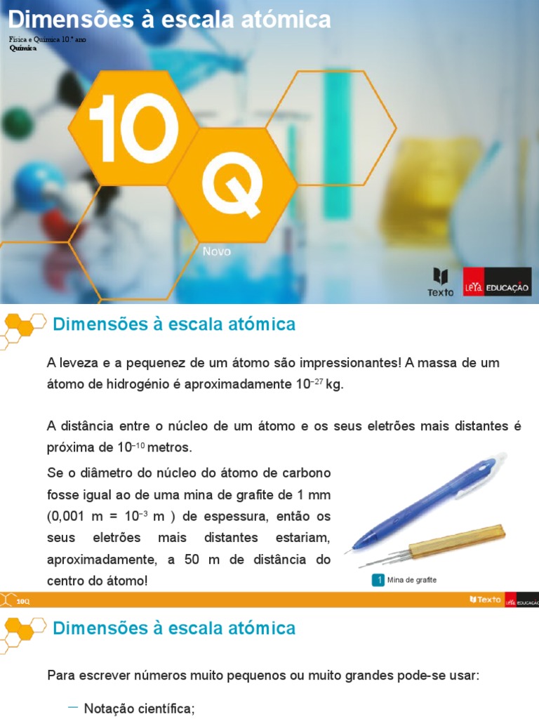 Dimensões À Escala Atómica | PDF | Átomos | Nanotecnologia