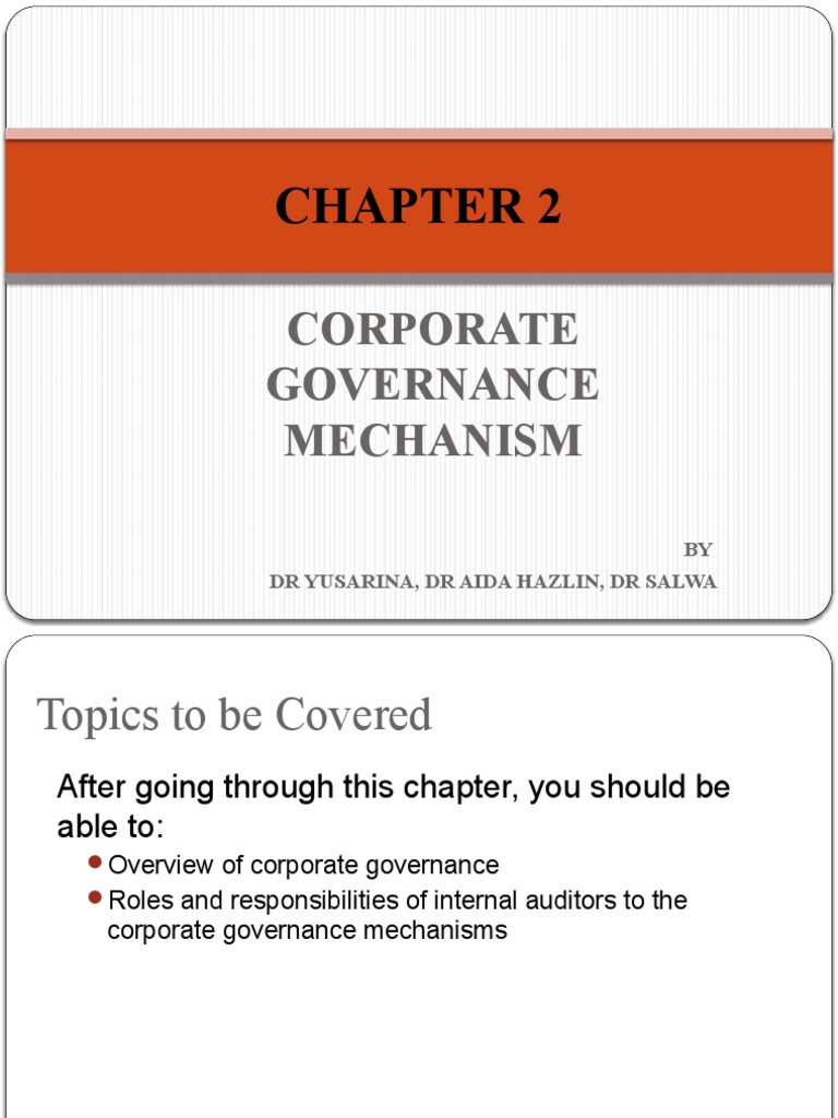 01 CHAPTER - 2 - Internal - Auditing - and - Corporate - Governance | PDF