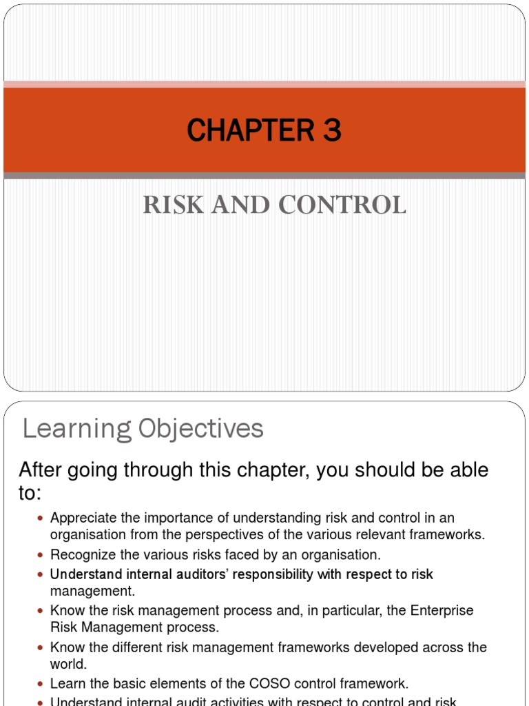 CHAPTER 3 Risk and Control Faz | PDF | Internal Control | Risk Management