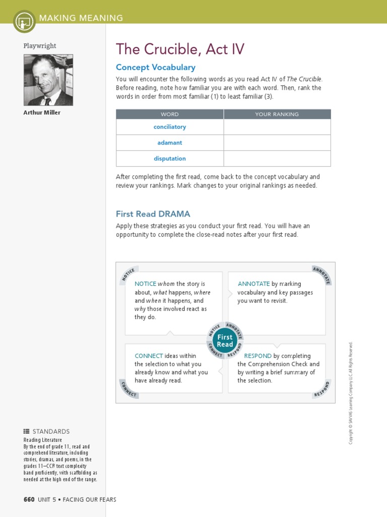 Crucible Act 4 PDF | PDF