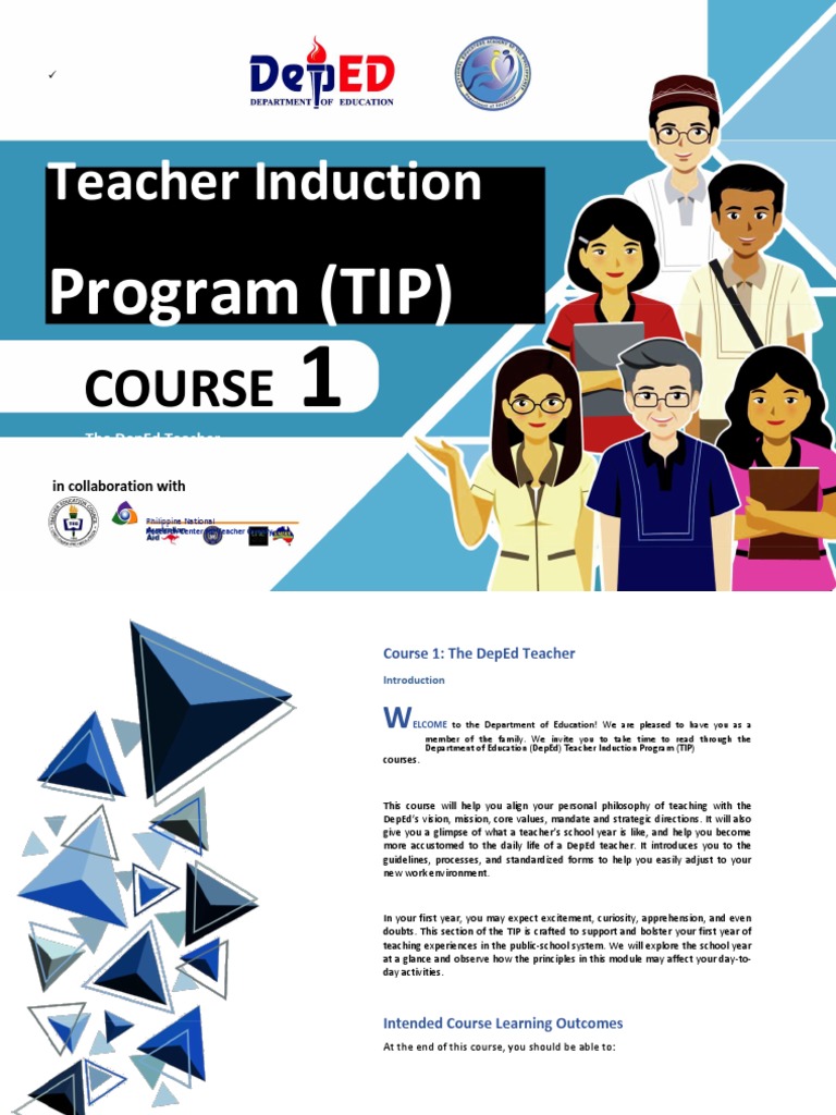 New TIP Course 1 DepEd Teacher 1 | PDF | Teachers | Curriculum