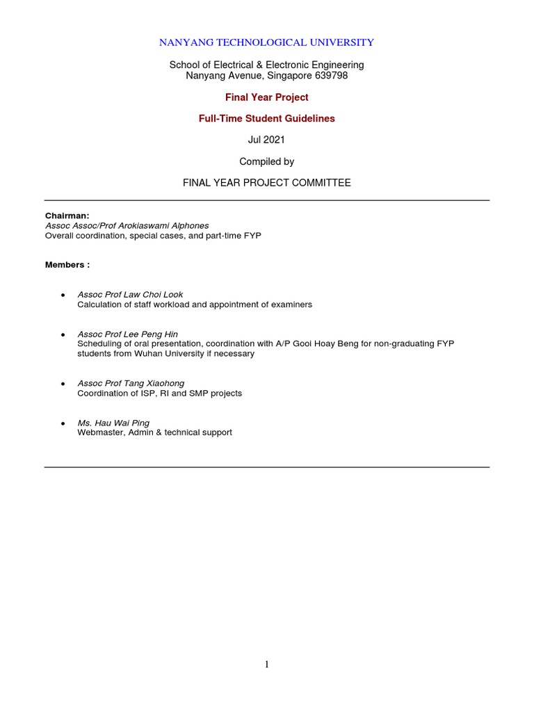 FYP Guidelines | PDF | Academic Integrity | Academic Dishonesty