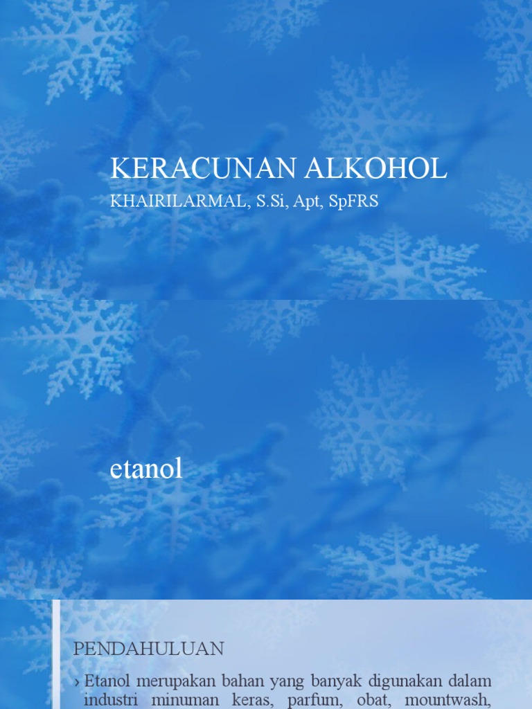 Keracunan Alkohol | PDF