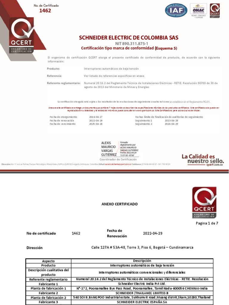 Interruptores Aut de BT Schneider Electric | PDF