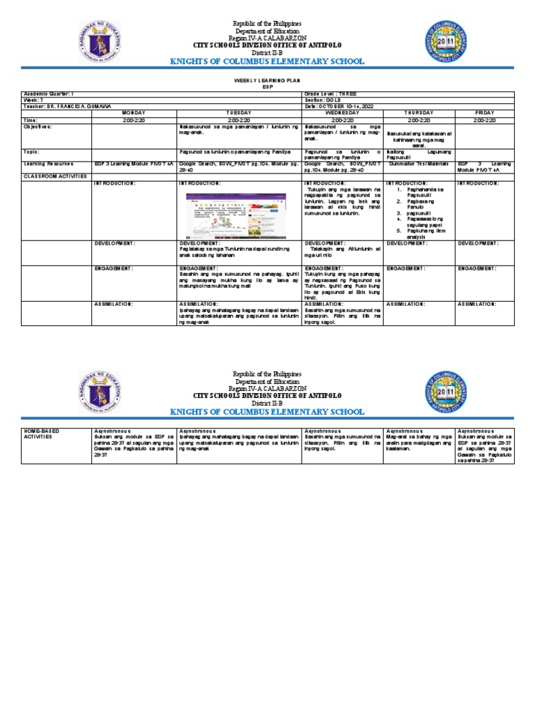 WLP Esp Week 7 | PDF