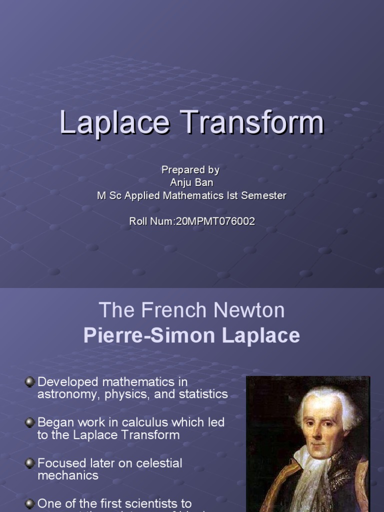 Laplace Transform Applications and Theory | PDF | Laplace Transform ...