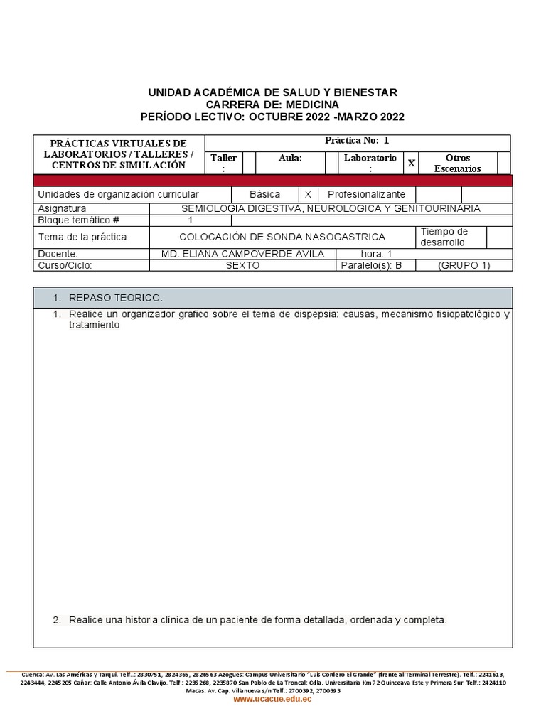 Informe GP1 Sistema Digestivo | PDF | Especialidades Medicas | Ciencias de la Salud