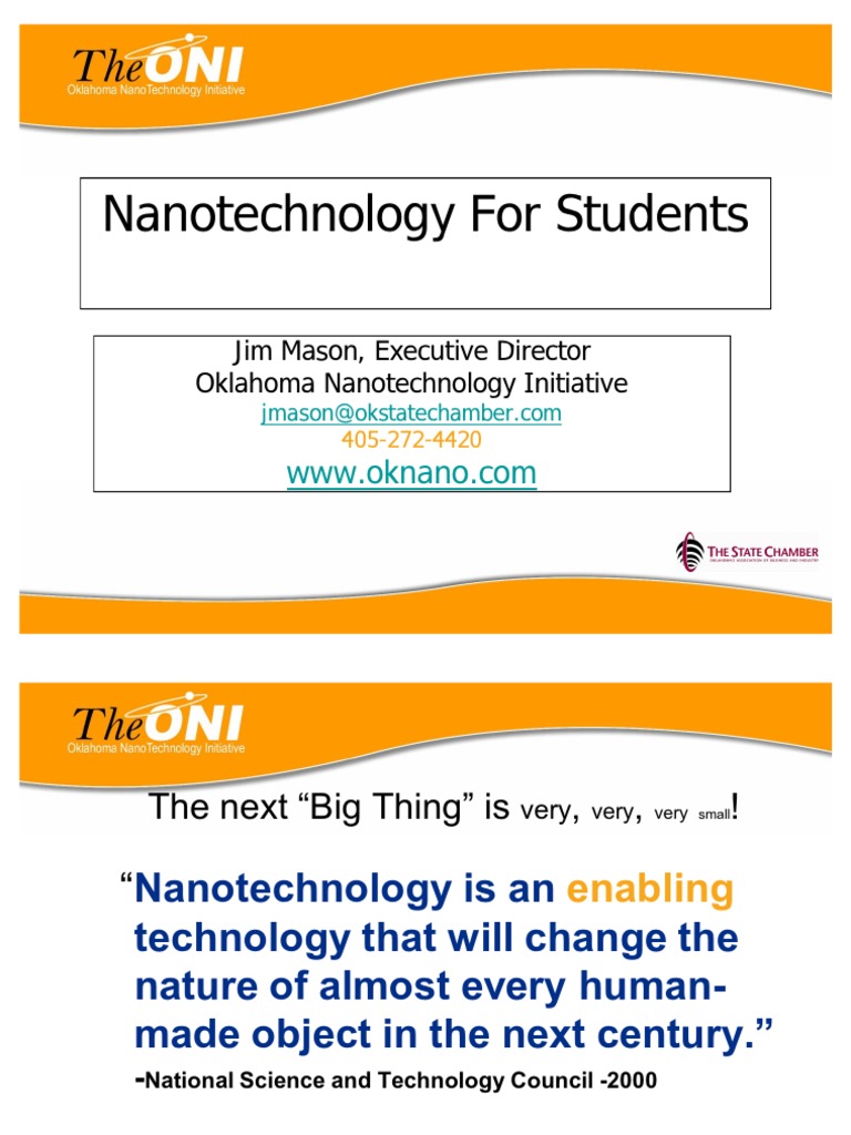 Nanotechnology For Students 1 | PDF | Nanotechnology | Carbon Nanotube