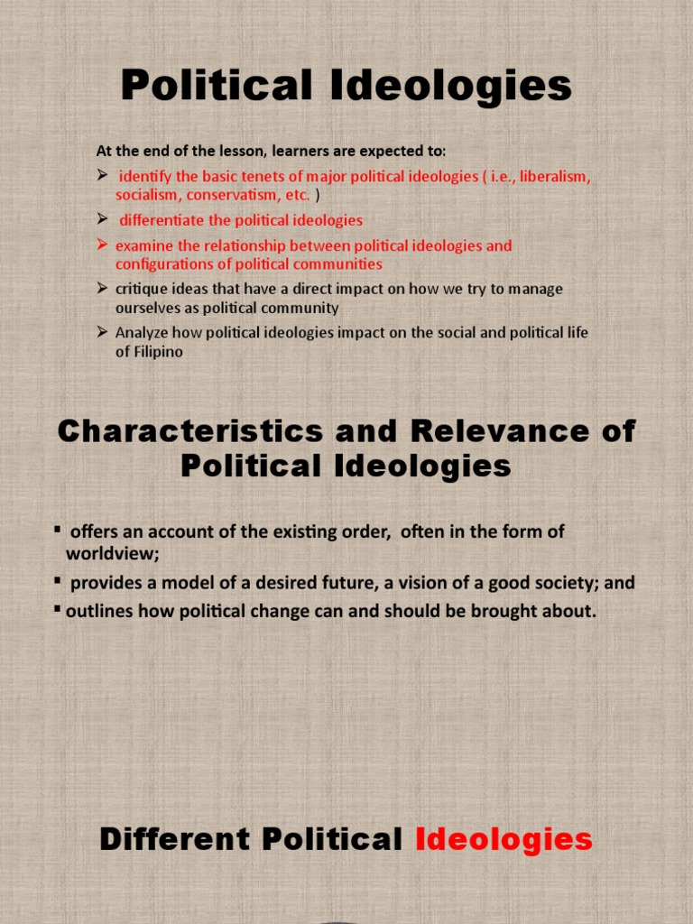 Political Ideologies Overview | PDF | Liberalism | Ideologies