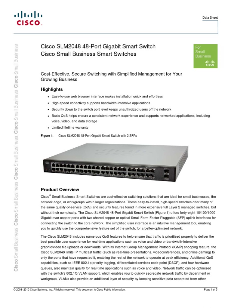 Data Sheet c78-500603 | PDF | Network Switch | Computer Network