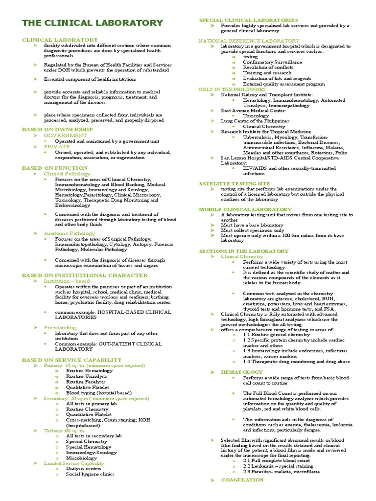 Clinical Lab. (Transes) | PDF | Pathology | Infection
