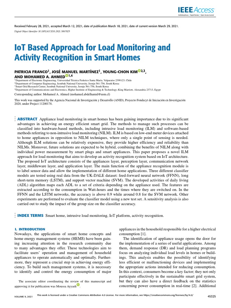 IoT Based Approach For Load Monitoring and Activity Recognition in ...