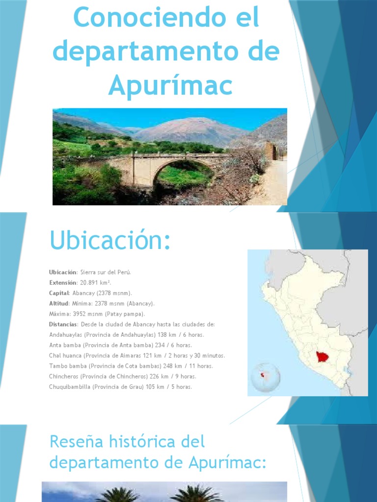Conociendo El Departamento de Apurímac | PDF