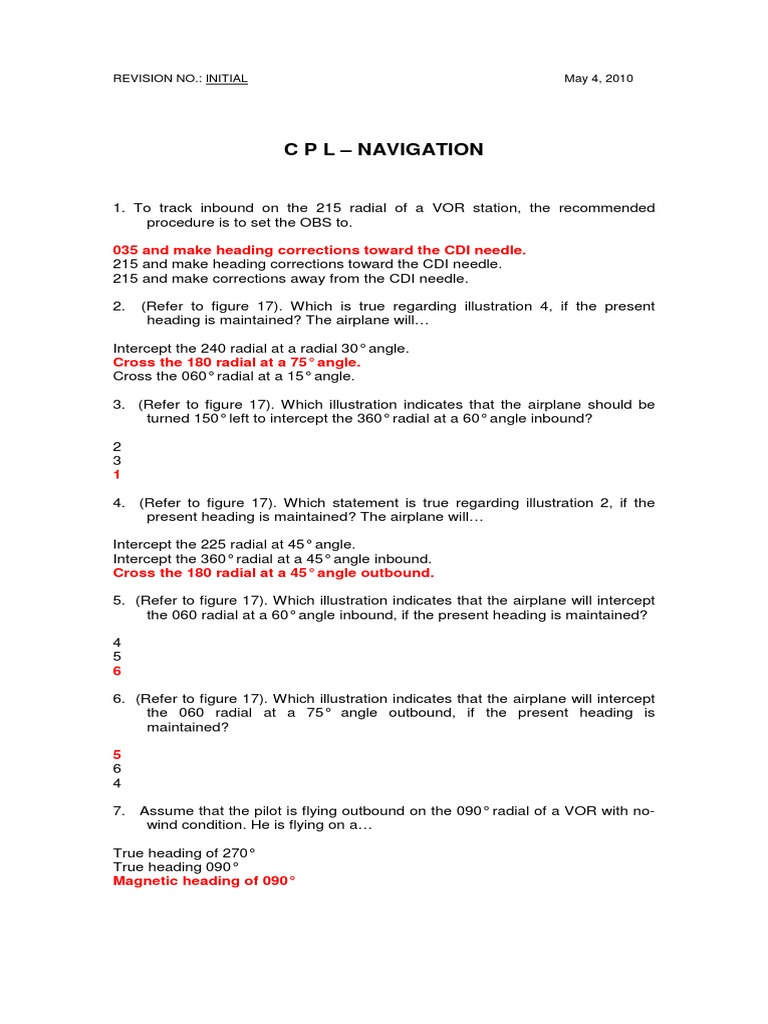 CPL Nav 2 | Download Free PDF | Instrument Flight Rules | Aeronautics