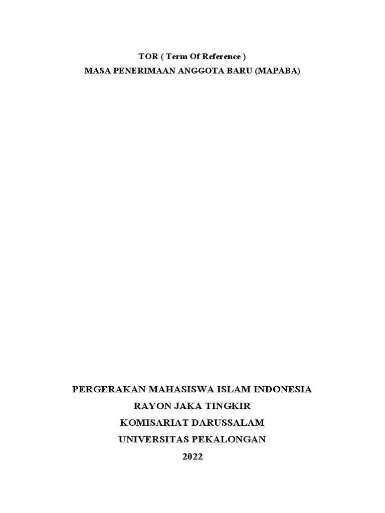 Tor Mapaba 2022 Terbaruuu Lagi | PDF