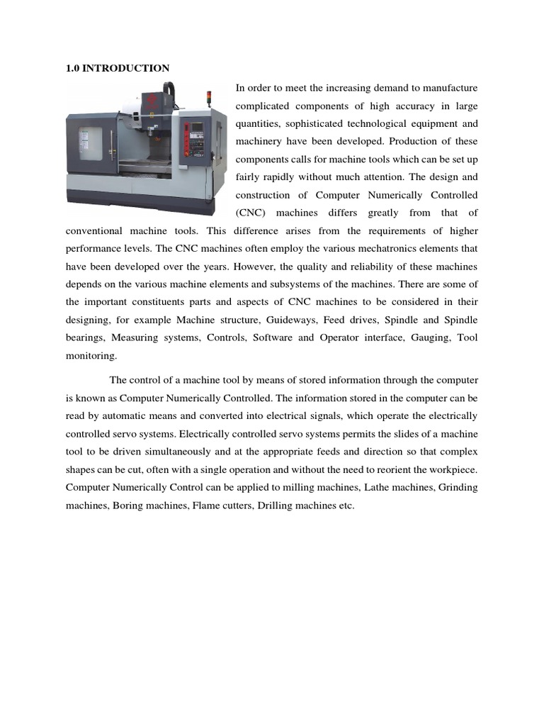 Report CNC Machine | PDF