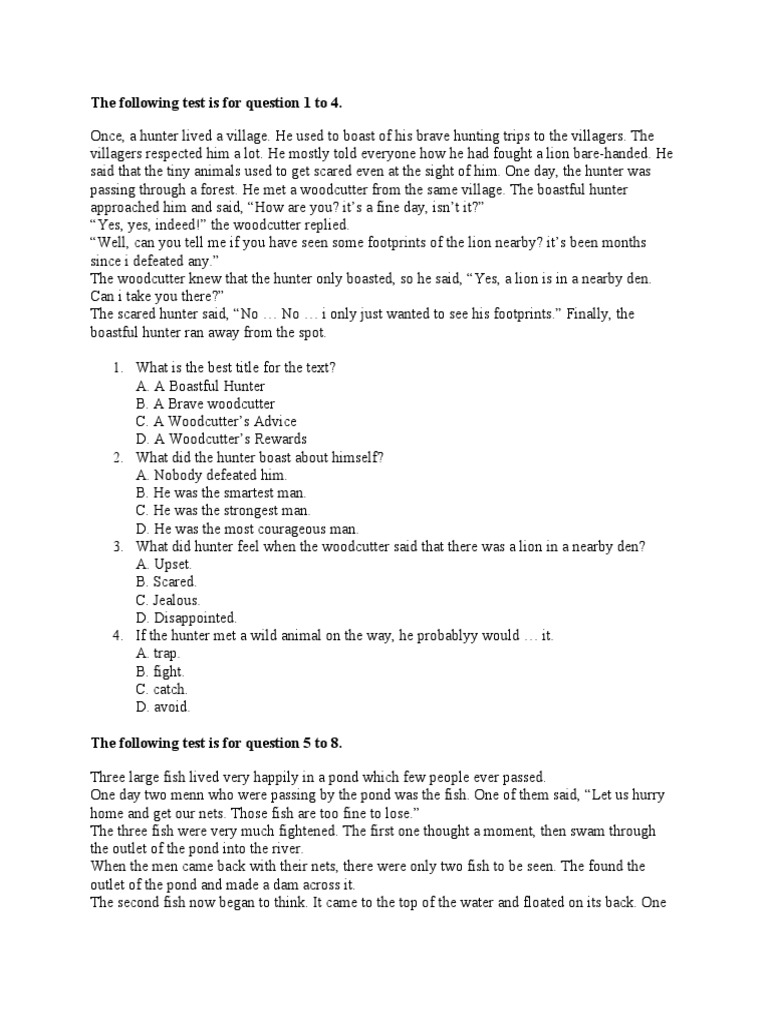 Soal Short Story XI | PDF