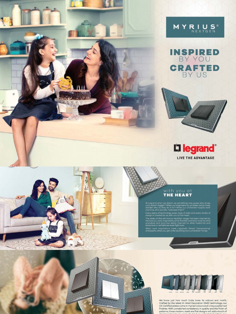 Legrand Myrius Nextgen Modular Switches | PDF