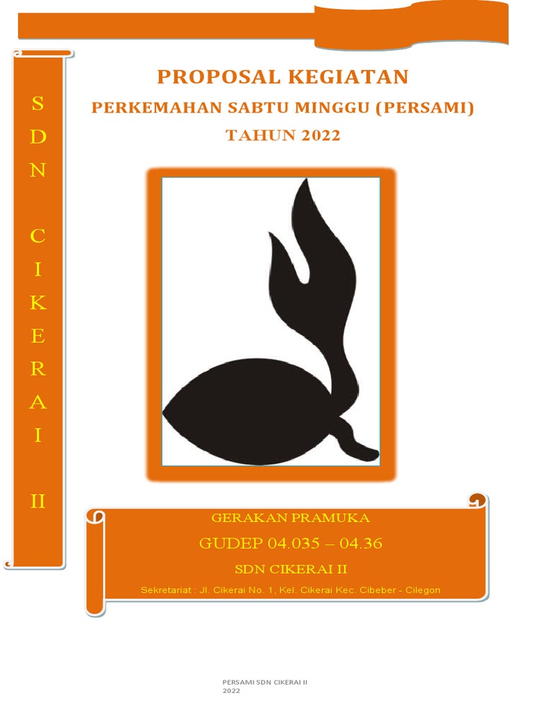 Proposal Kegiatan PERSAMI 2022 SDN Cikerai II | PDF | Sains & Matematika