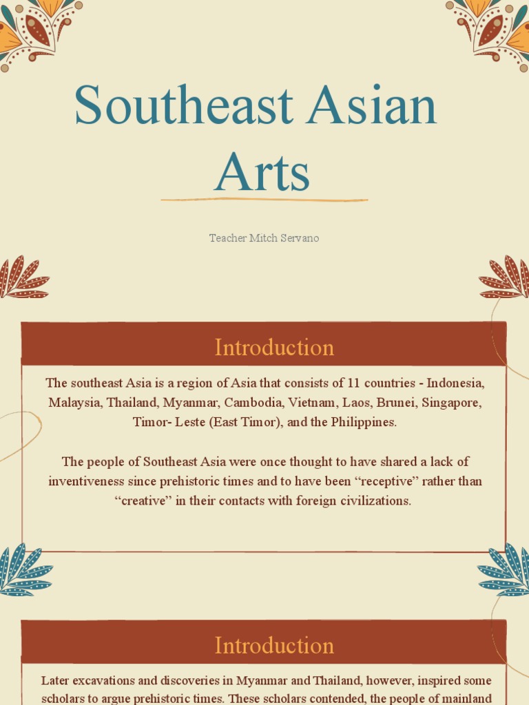 Southeast Asian Arts and Traditions | PDF | Southeast Asia | Indonesia