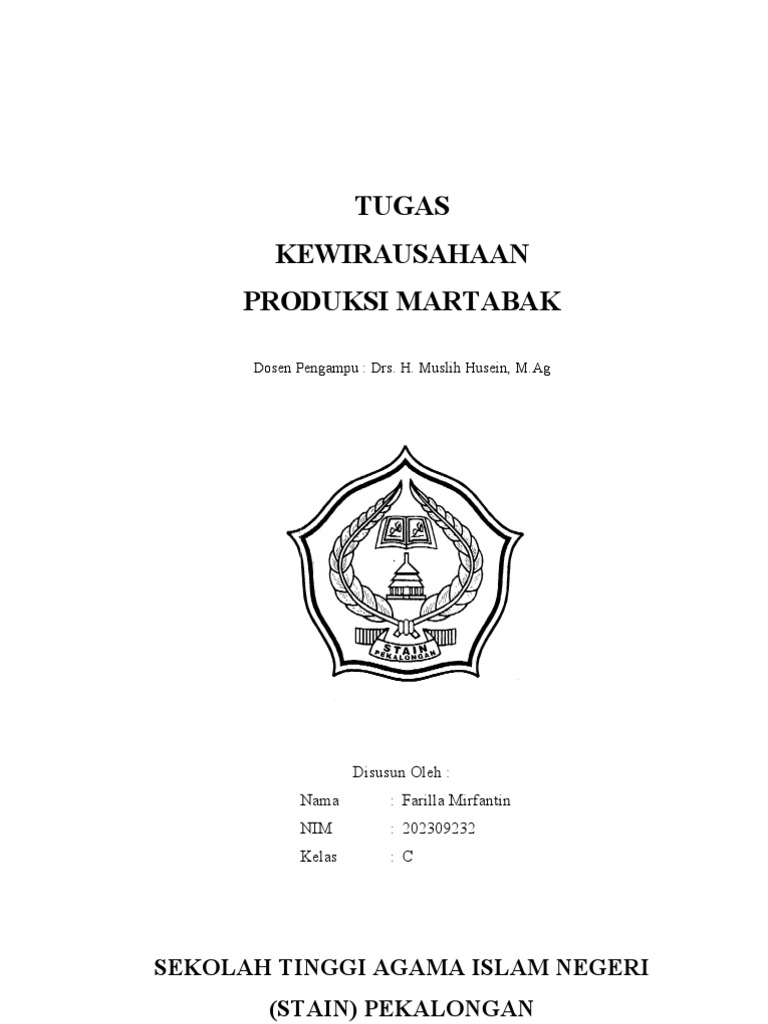 Proposal Usaha Martabak STAIN | PDF